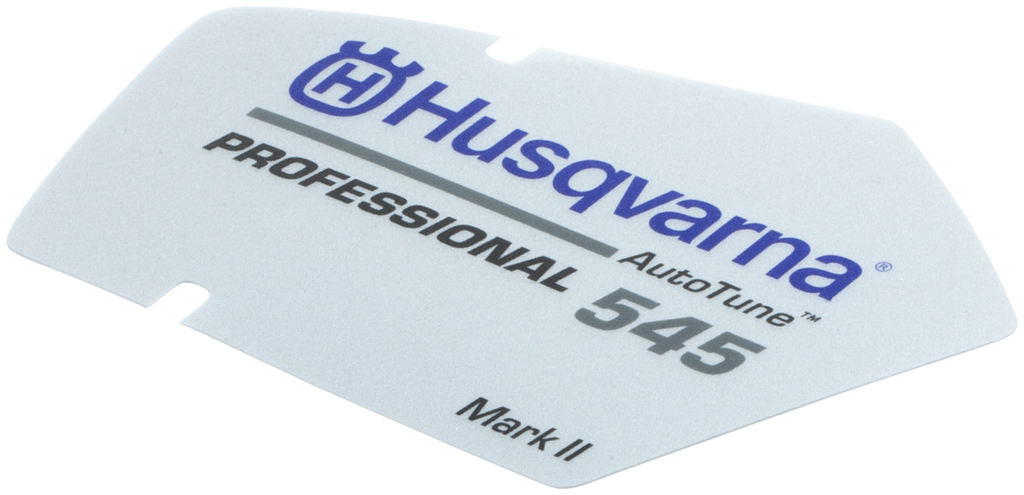 Aufkleber für Husqvarna Kettensäge 545 Mark II, 545G Mark II, 3,67